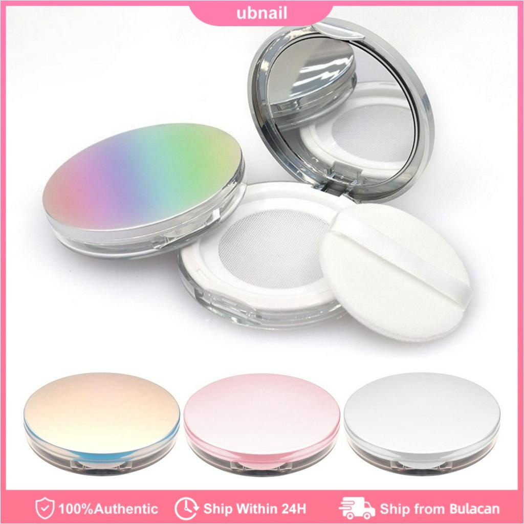Elegant Loose Powder Compact Container with Velvet Powder puff and ...