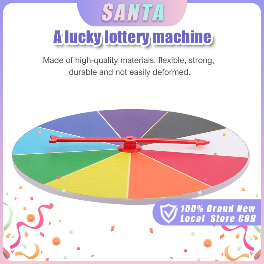 3.93/7.87inch Lucky Draw Wheel Party Prop Wall Hanging Multicolour ...