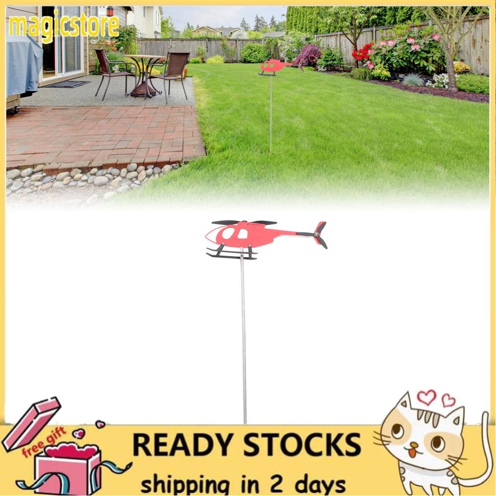 Magicstore Airplane Weathervane Metal Rotating Shaped Wind Direction ...