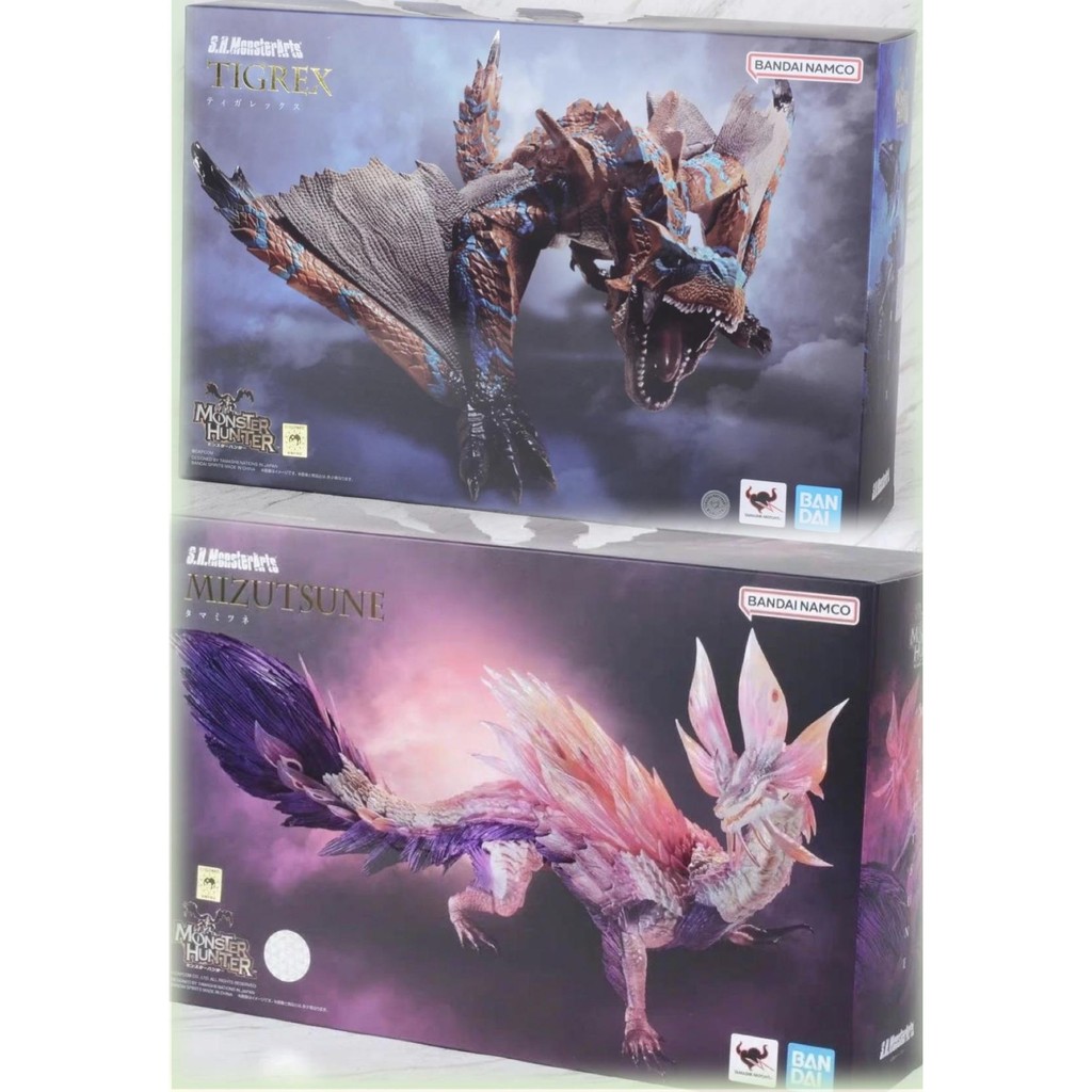 Bandai SHM Monster Hunter Rise Rise X Monster Dance Bubble Fox Dragon ...