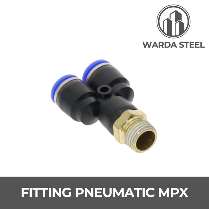 Mpx 8 Pneumatic Fittings Y Thread Outer Slip Lock Hose - Male Connector ...
