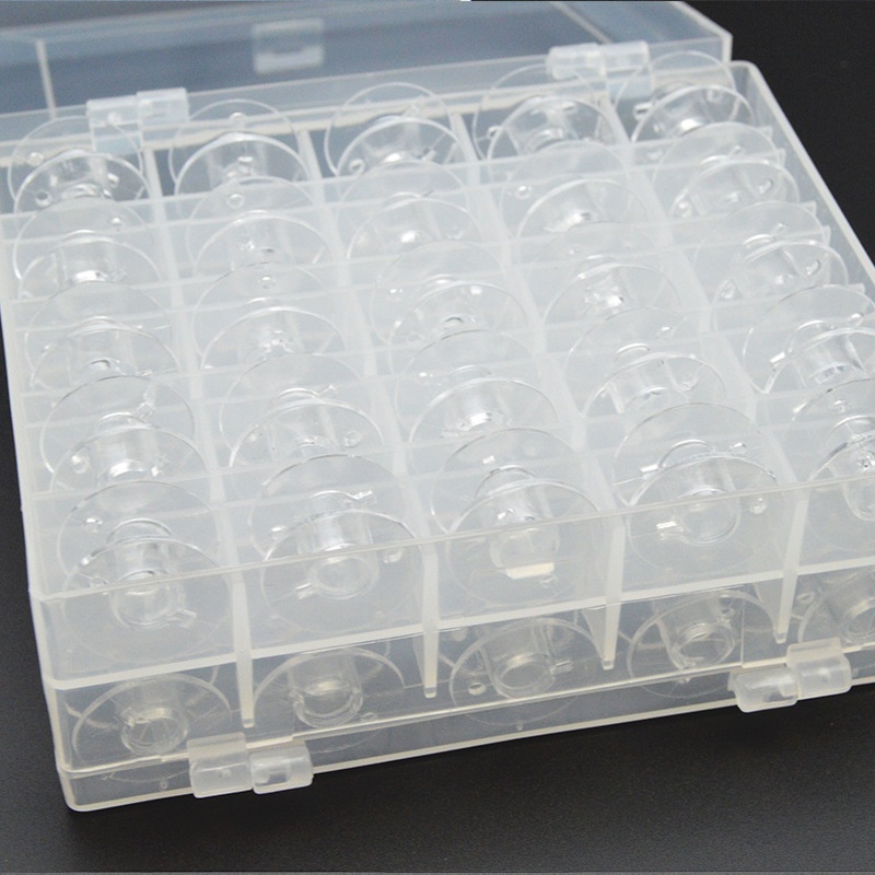 50 Grid Shuttle Core Set Transparent Storage Box Household Sewing ...