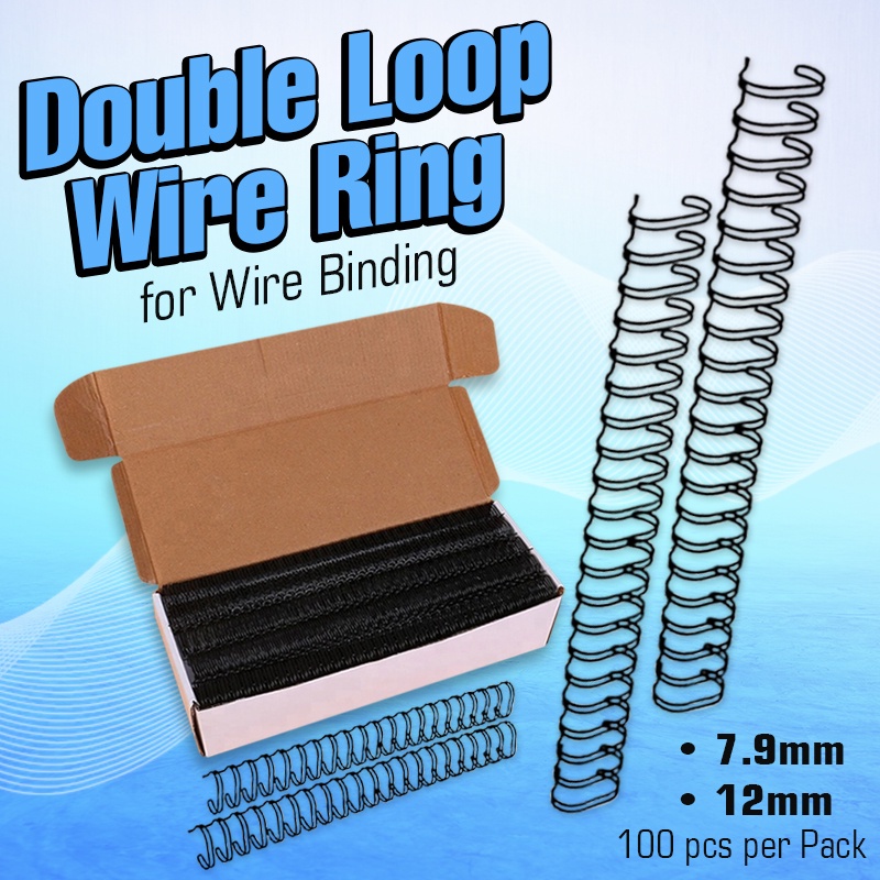 Double Loop Wire Metal Ring Binder A4 Binding 7.9mm 12.7mm | XPD | Shopee Philippines