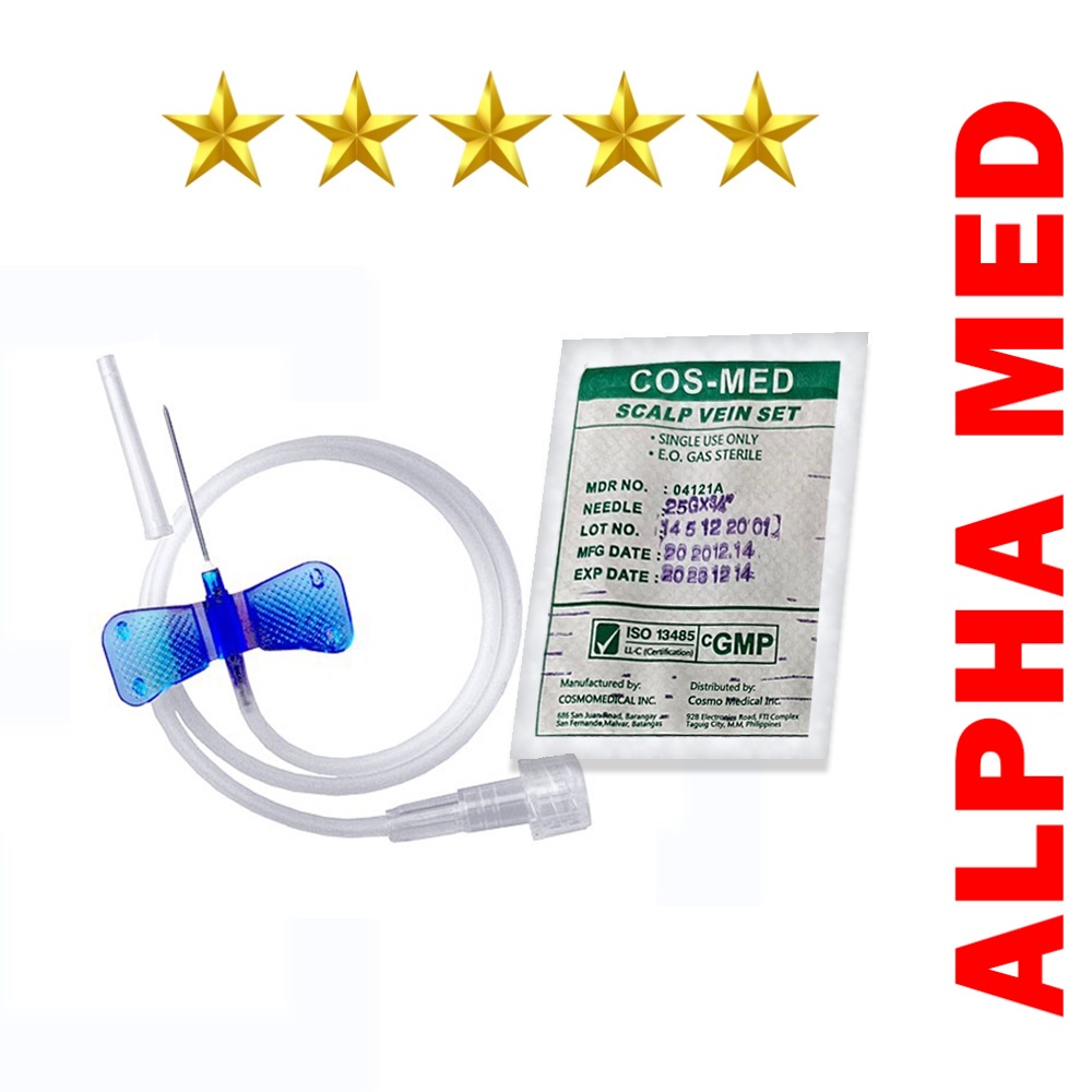 Butterfly / Scalp Vein Set 25G (per piece) | Shopee Philippines