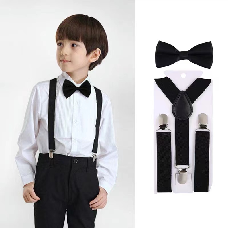 Suspenders for kids Clip-on Suspenders Elastic Adjustable Y Back Braces ...