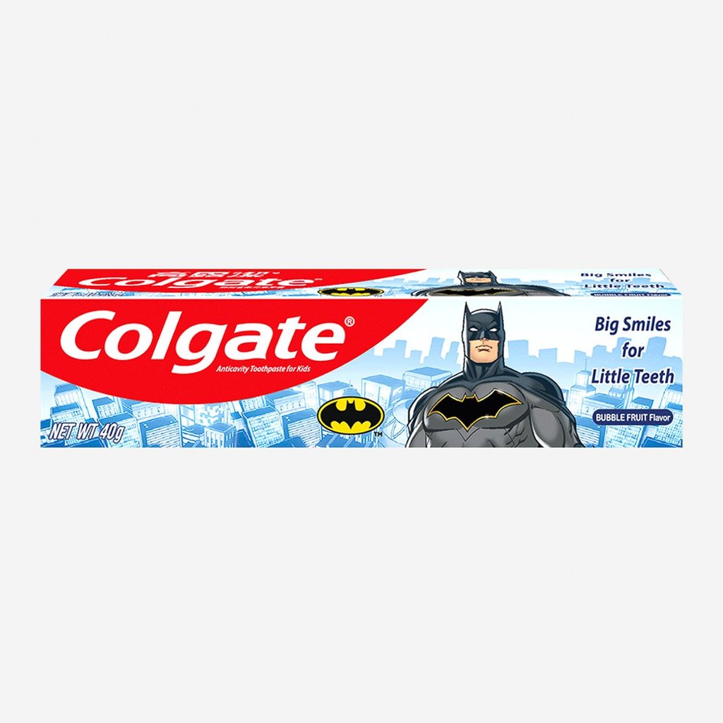 Colgate Batman Bubble Fruit Toothpaste for Kids 6yrs & Above 40g ...