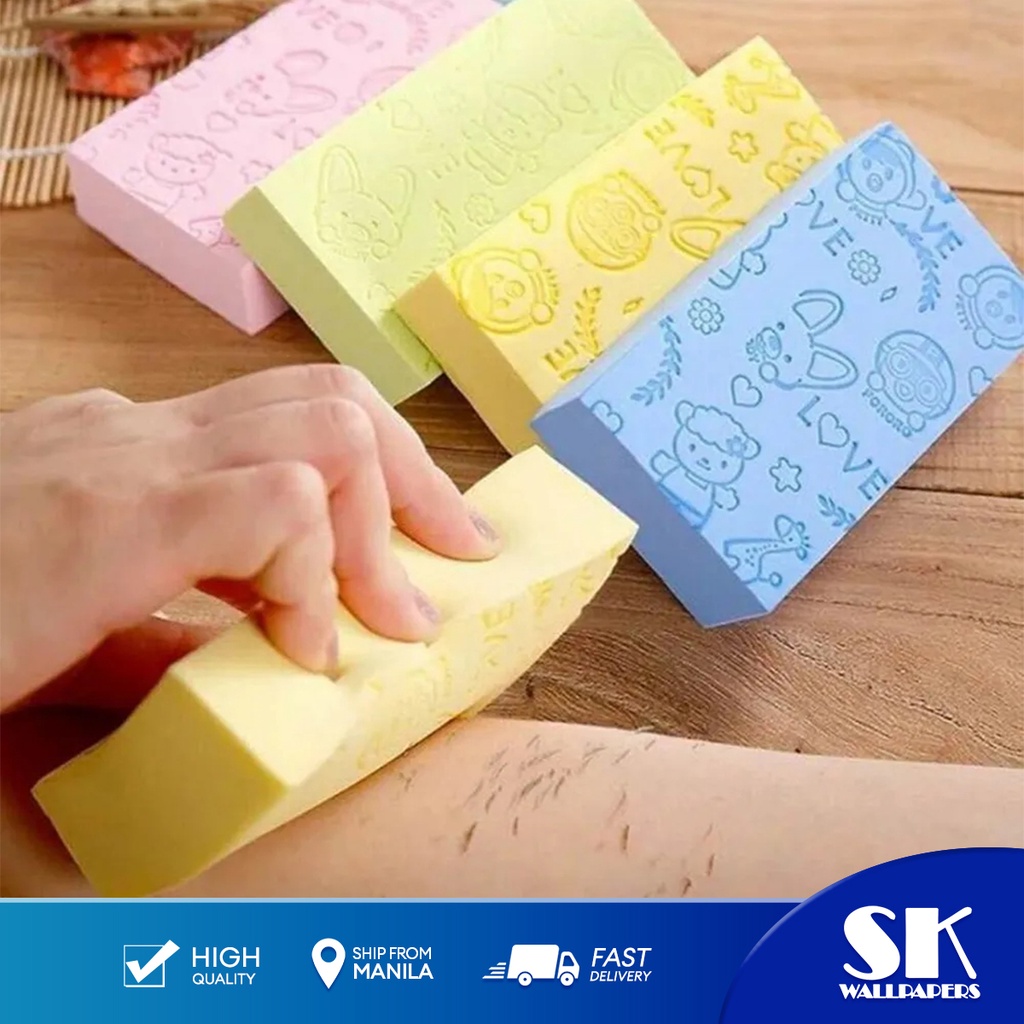 1pc Sponge Clay Bath Printed Shower Scrubber Sponge Clay for Kids and ...