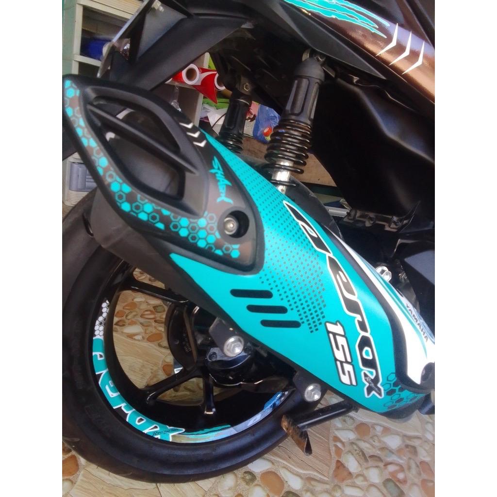 Aerox V2/NMAX V2 heat guard sticker printed laminated | Shopee Philippines