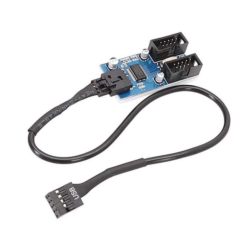 30cm 9pin USB Splitter USB 9 Pin Interface Header Motherboard Extension ...
