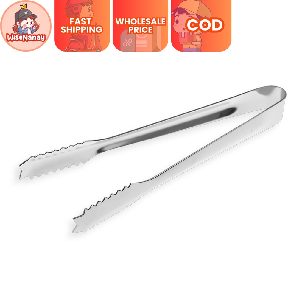 WiseNanay Ice Tong - Multipurpose Stainless Steel Tongs | Shopee ...
