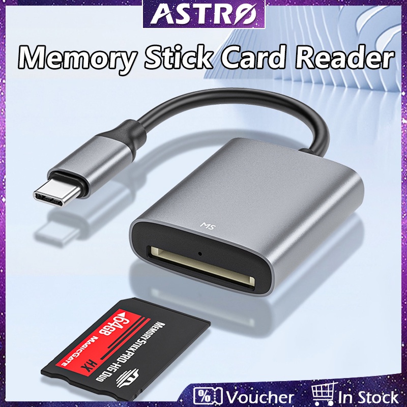 ASTRO USB C/Lightning to MS Card Adapter,MS Pro Long Stick MS Duo/Short ...