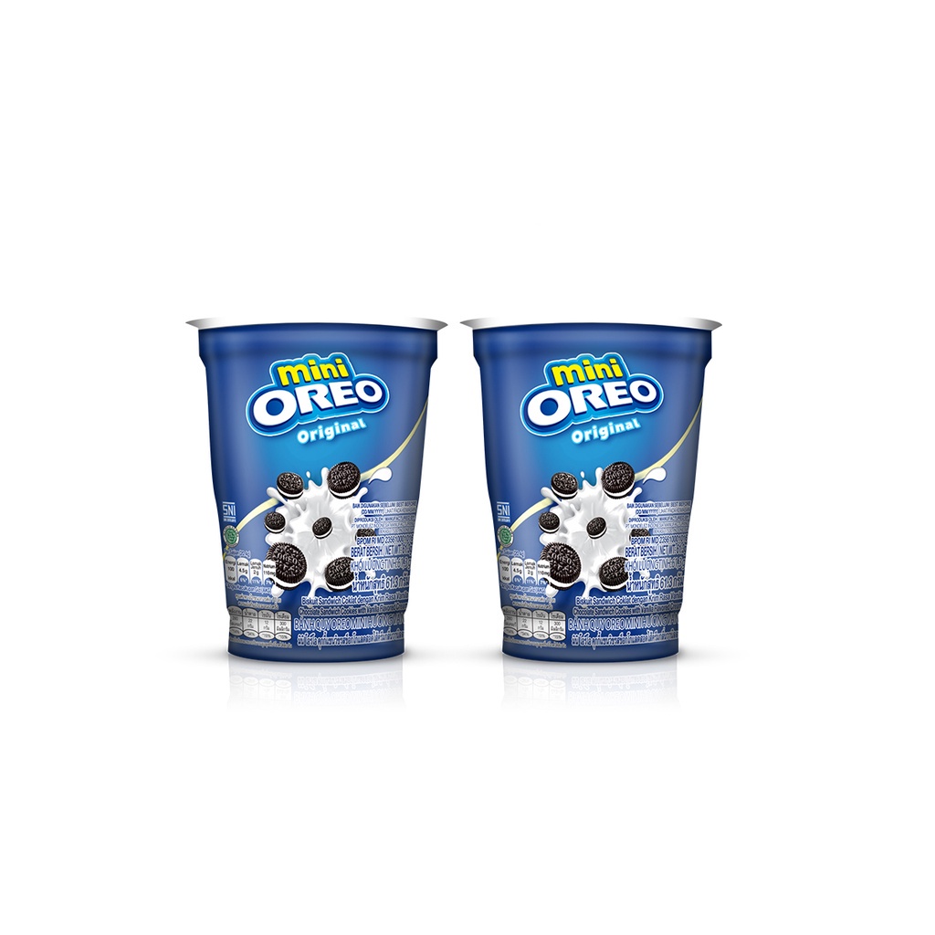 Oreo Mini Cup - Vanilla Flavor 61.3g Sandwich Cookie Snack with Rich ...