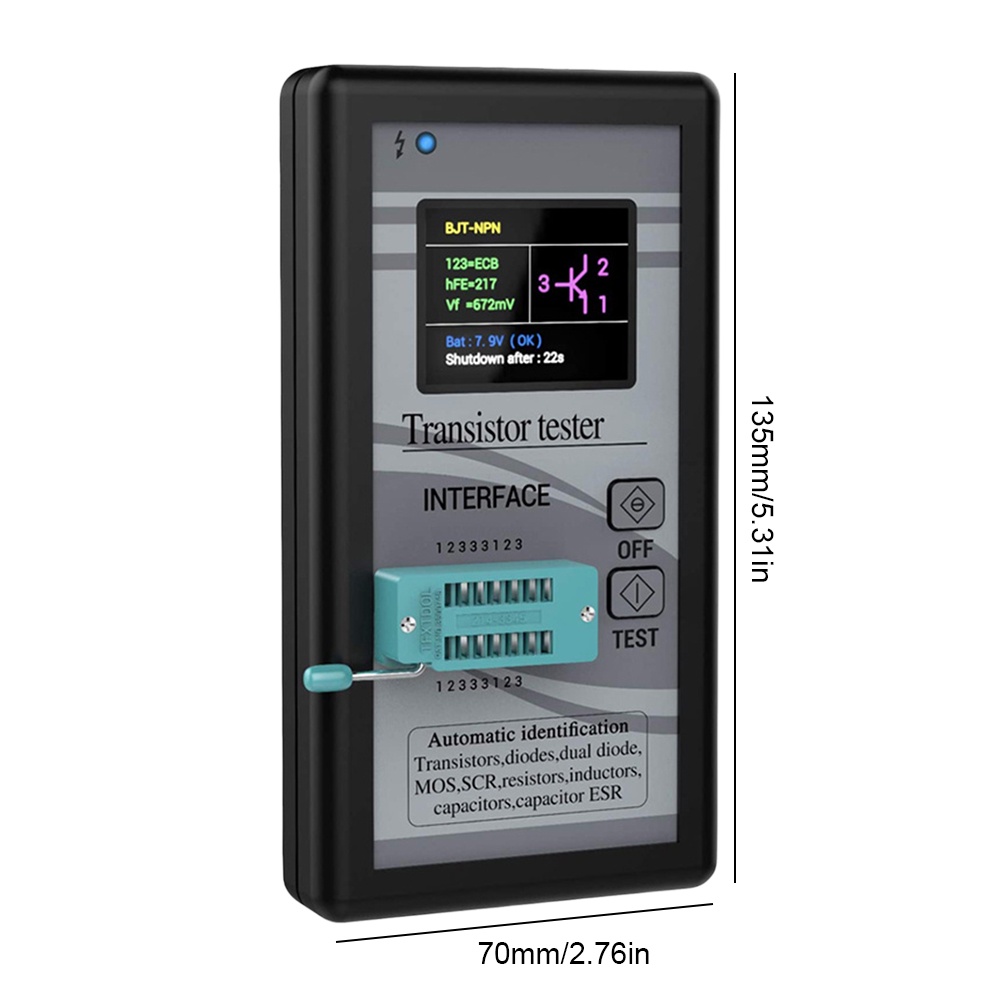 [Lucky]M328 ESR MOS Meter Multifunction Diode Triode Tester Transistor ...