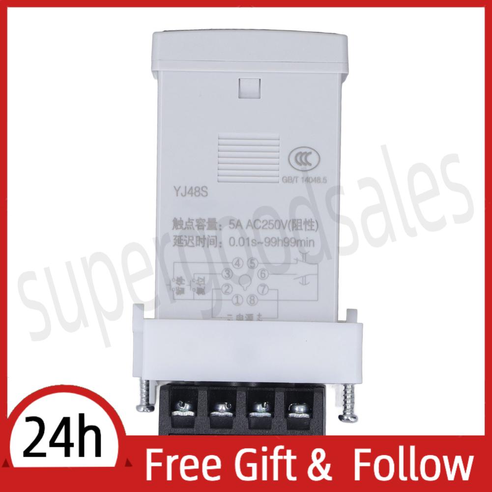 Supergoodsales Time Delay Relay Digital Display Dustproof High Accuracy Programmable Build In ...