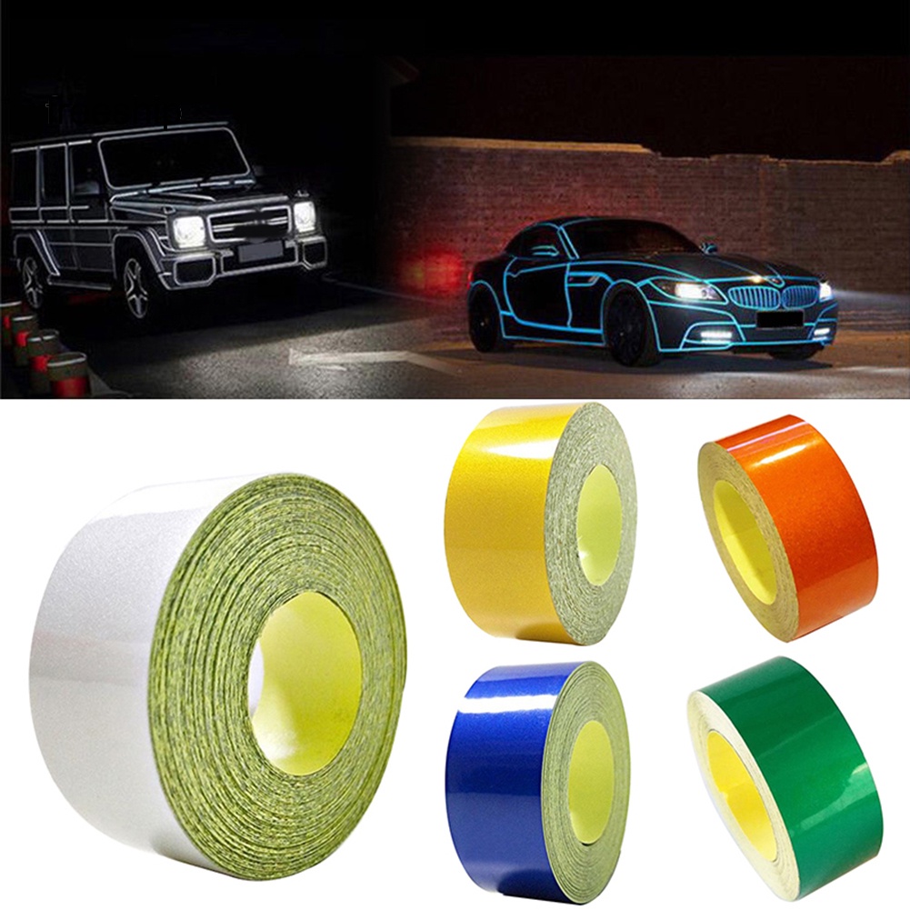 FSA-5M Reflective Sticker Tape Car Truck Body DIY Self-Adhesive Warning ...