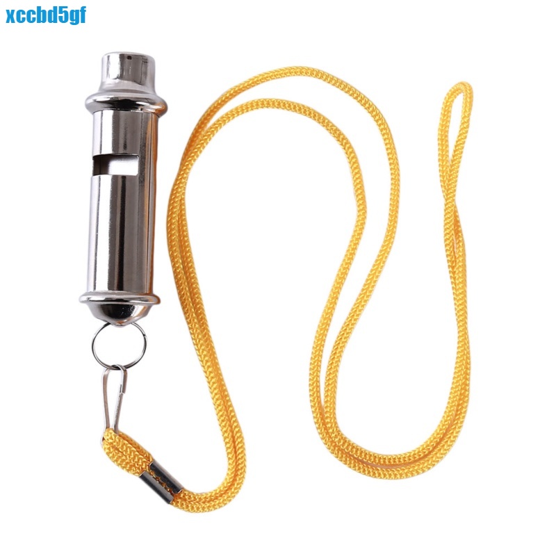 Stainless Steel Outdoor Survival Whistle Travel Rescue Emergency ...