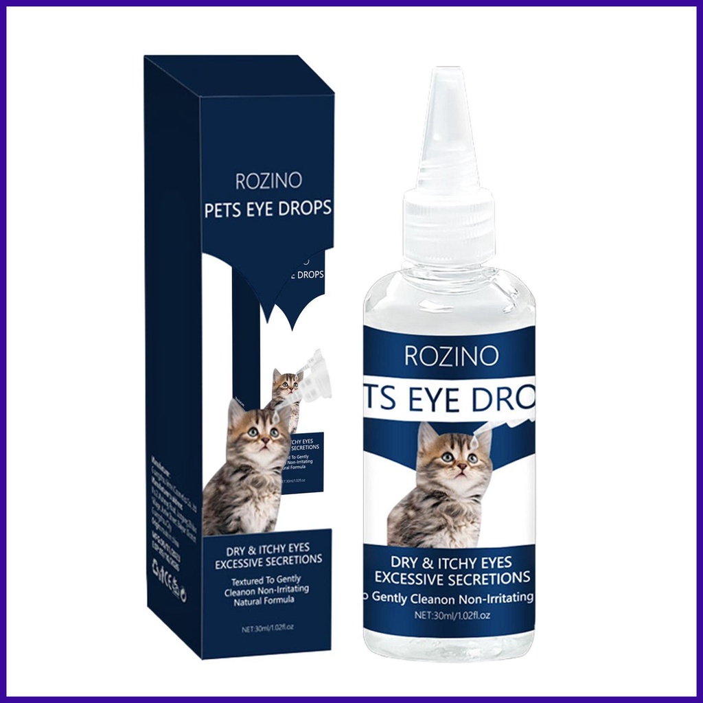 Pet Eye Drops Gentle Formula Eye Wash for Dogs and Cats 30ml Dog and ...