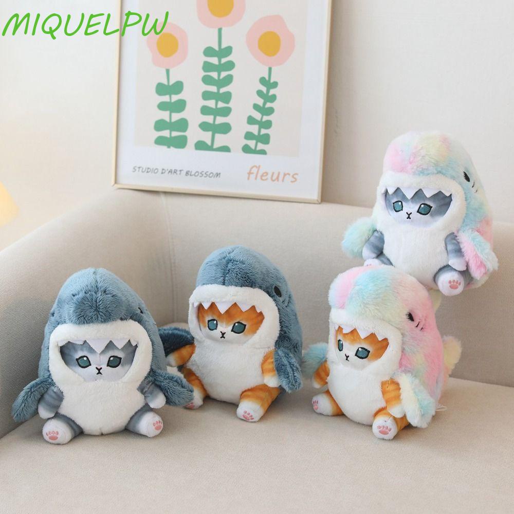 MIQUELPW Kawaii Shark Cat Plush, Shark Cat Soft Shark Cat Plush Toy ...