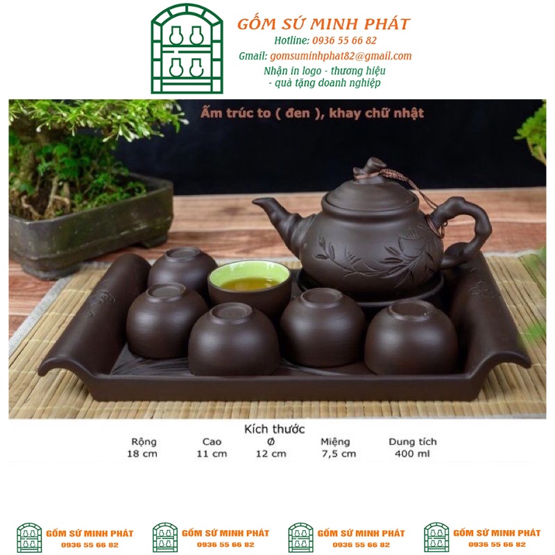 SA Bat Trang ceramics_Zisha teapot; red terracotta_Tieu anh tea set ...