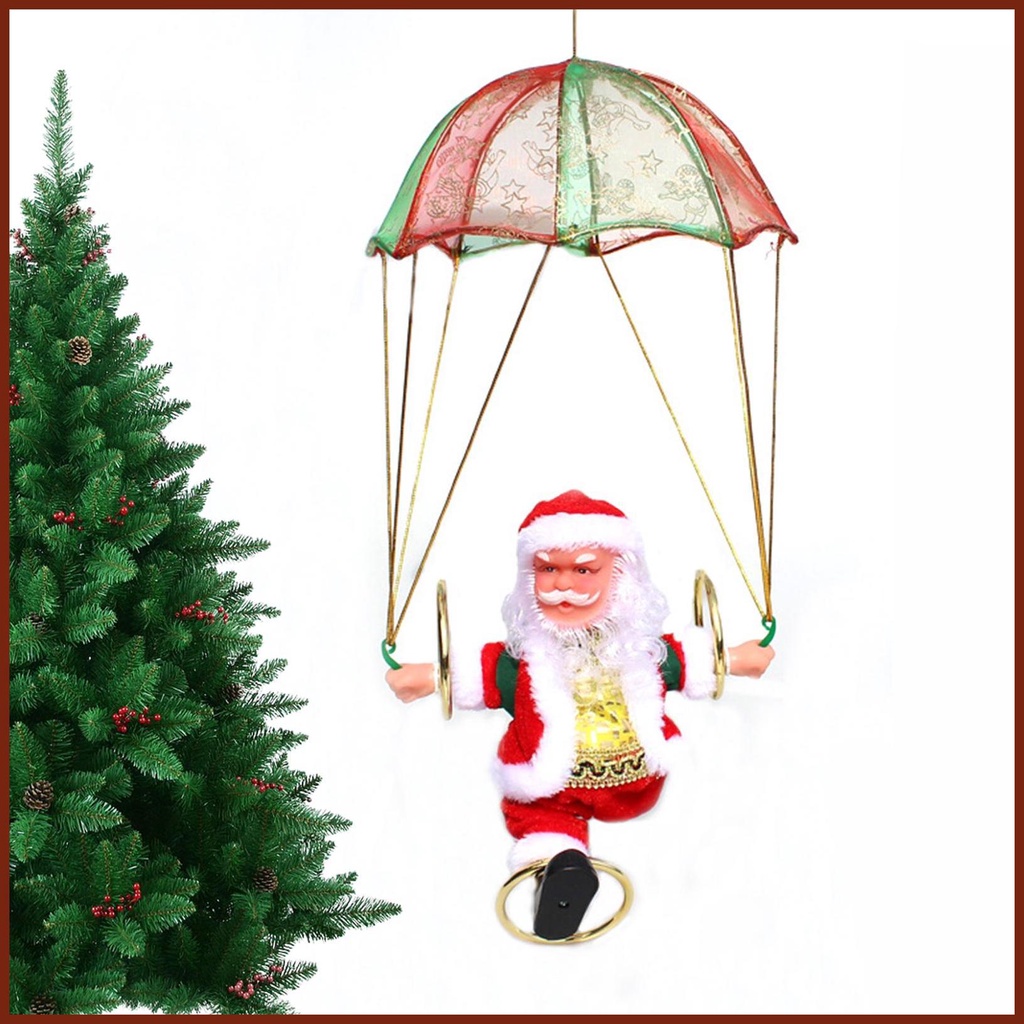 Parachute Santa Claus Christmas Santa Plush Doll Dancing and Singing ...