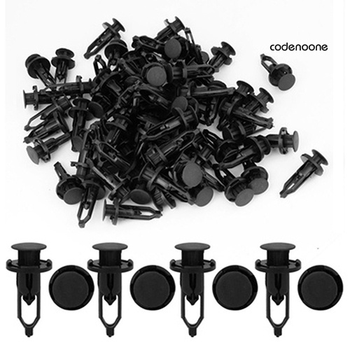 [COD]30Pcs Black Plastic Push-Type Car Fastener Rivet Retainer Clips ...