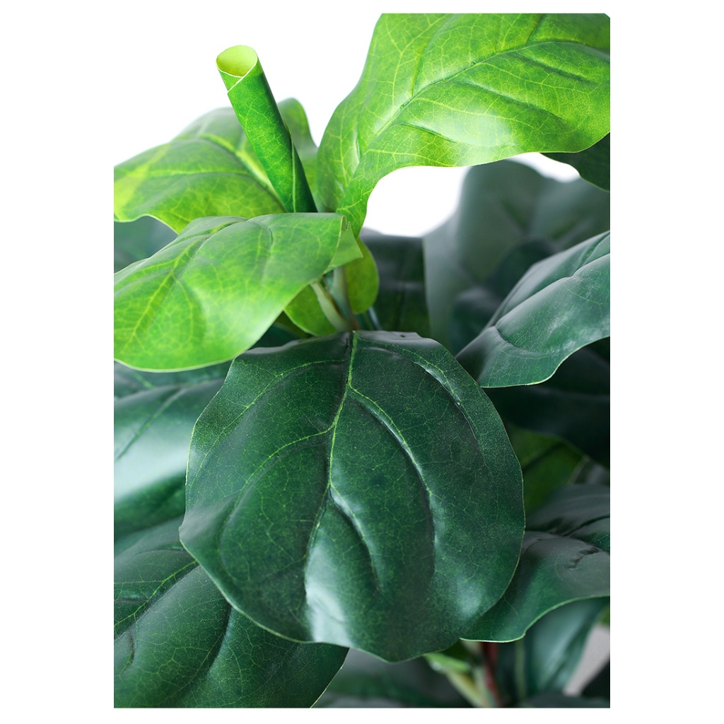 Artificial plant Artificial Fiddle Leaf Fig Tree with Pot Fake Ficus ...