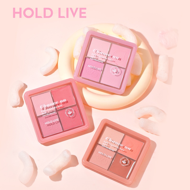 Hold LIVE Powder Mist Four Palace Blush Palette Brighten Skin Tone ...