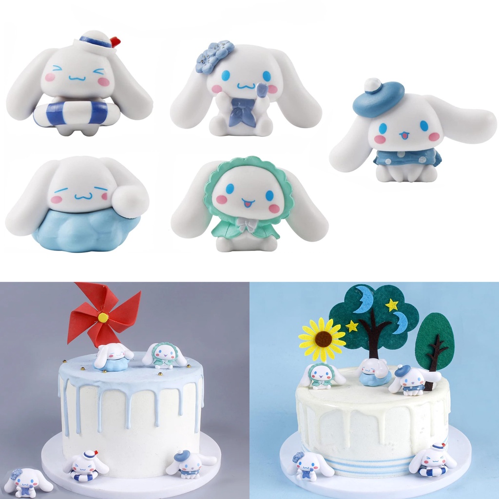 5pcs/set Kawaii Cinnamoroll Action Figuren Doll PVC Model Figures ...
