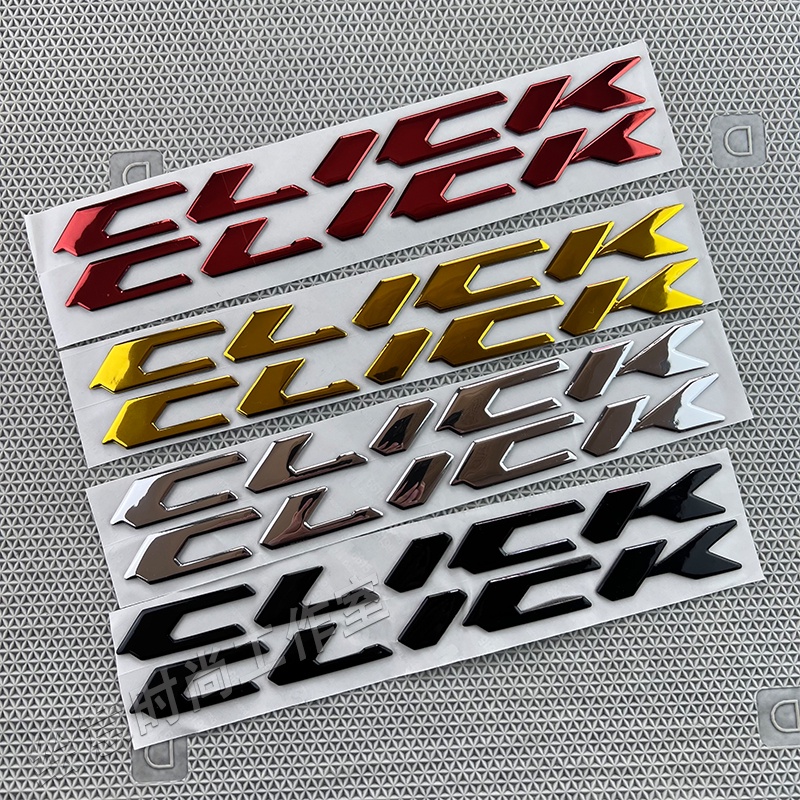 CLICK Motorcycle Logo Emblem Sticker Soft plastic for HONDA CLICK 125i ...