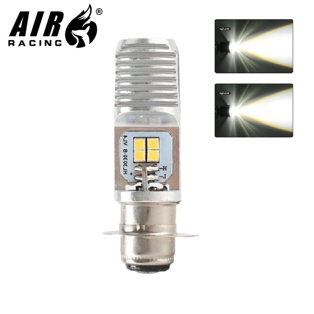 T19 WHITE MOTORCYCLE HEADLIGHT BULB HI / LO BEAM MOTOR LED BULB ...