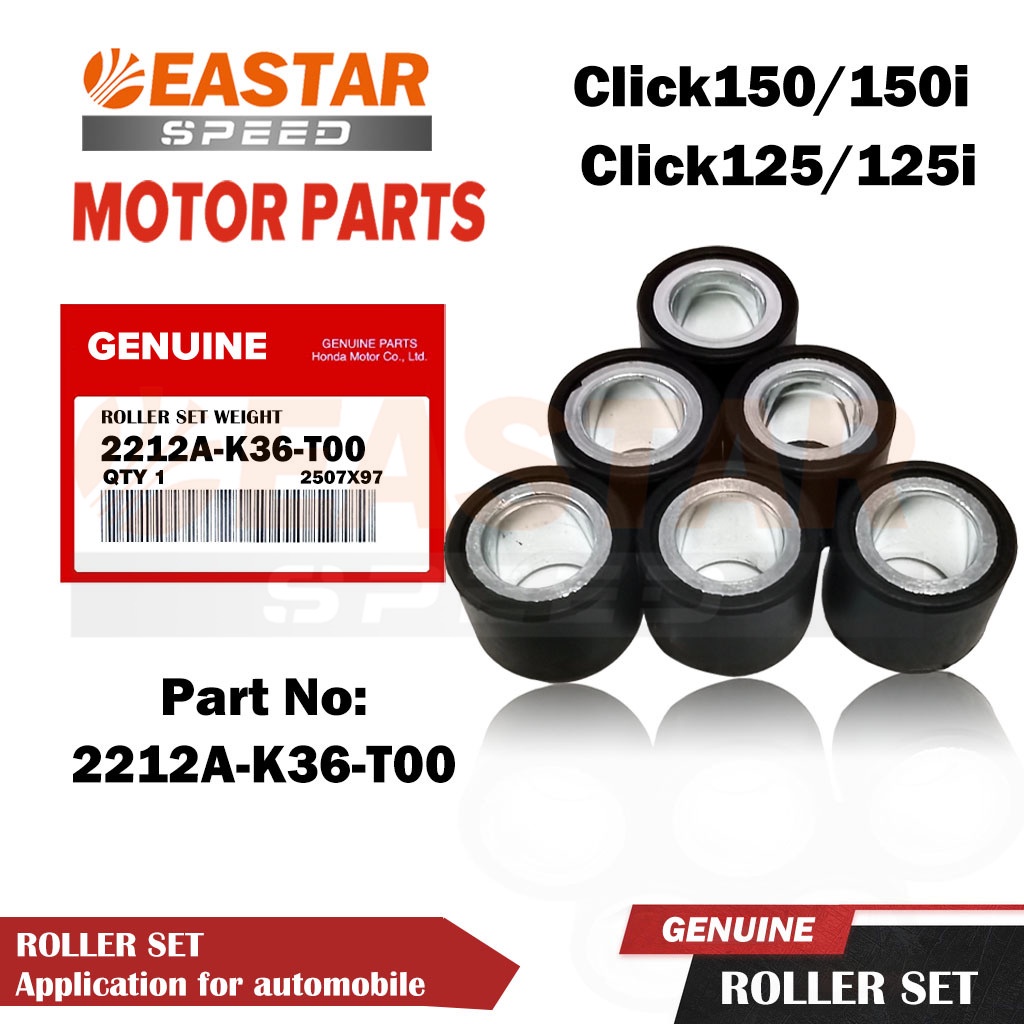Pulley Fly Ball Click 125/150/Vario 150 K36 Roller Set 2212A-K36-T00 ...
