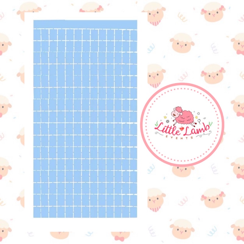 ♞PASTEL SQUARE FOIL CURTAIN BIRTHDAY DIY SEQUINS BACKDROP BABY PARTY ...