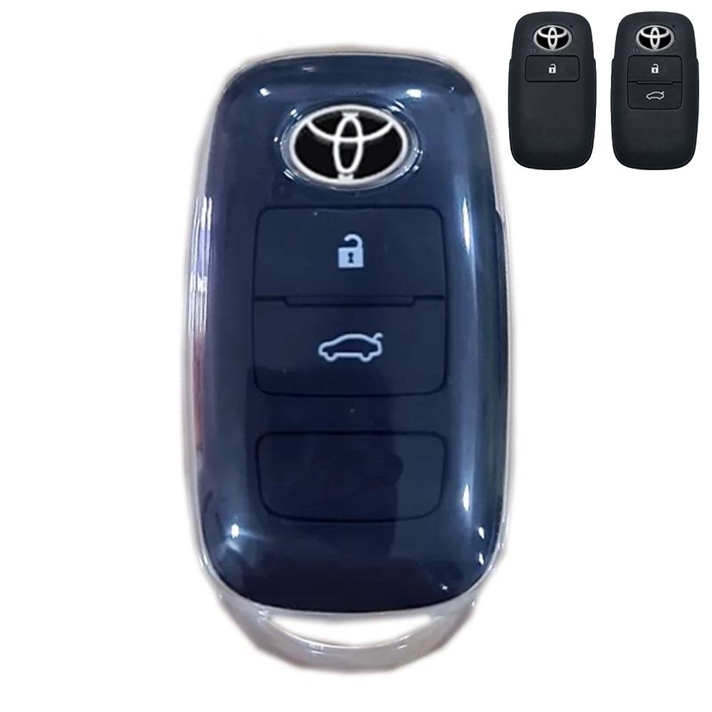 TPU Remote Car Key Cover Case Fit for Toyota Vios 2023 Yaris Ativ ...