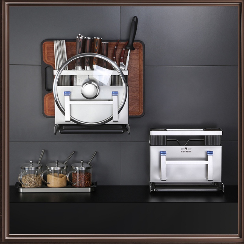 High Quality 304 Stainless Steel Knife Holder Multi-Functional Kitchen ...