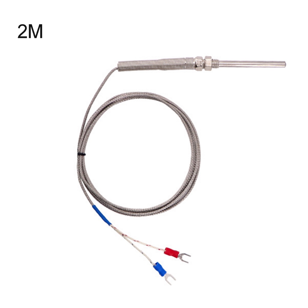 1/2/3/4/5m K-Type Thermocouple 30mm Probe Temperature Sensor Meter M8 ...