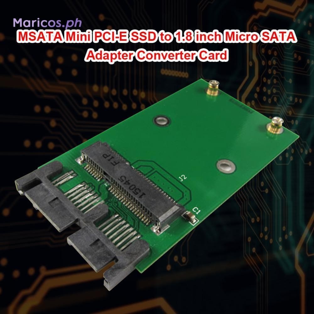 ~ MSATA Mini PCIe SSD to 1.8 inch Micro SATA Adapter Card for Computer ...