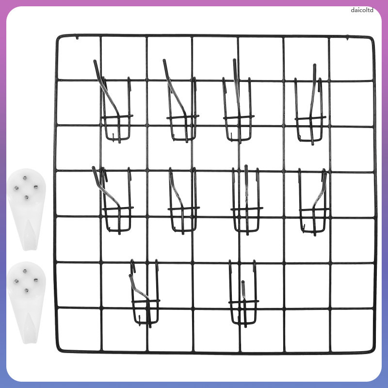 Photo Grid Wall Decor Plate Frame Hanger Wire Display Rack daicoltd ...