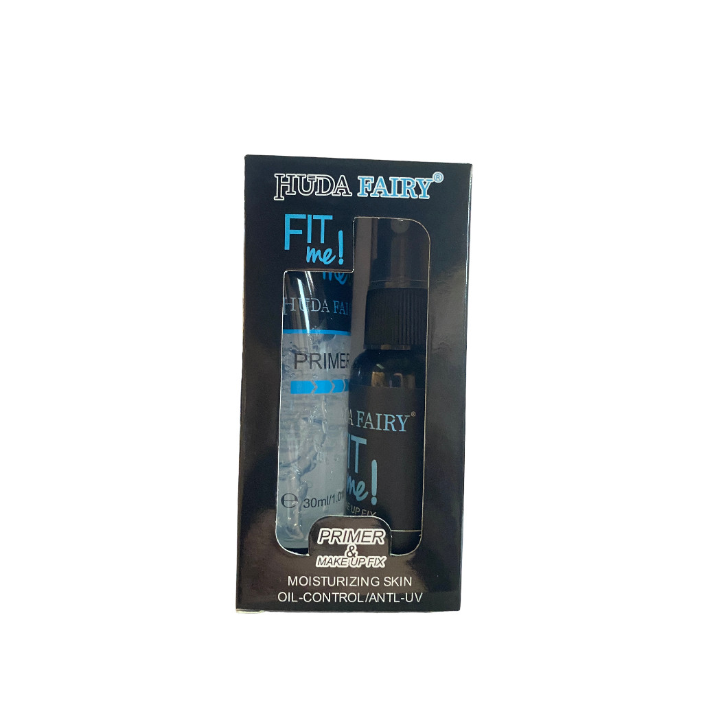 huda fairy NEW FIT ME 2in1 primer & make up fix moisturizing skin oil ...