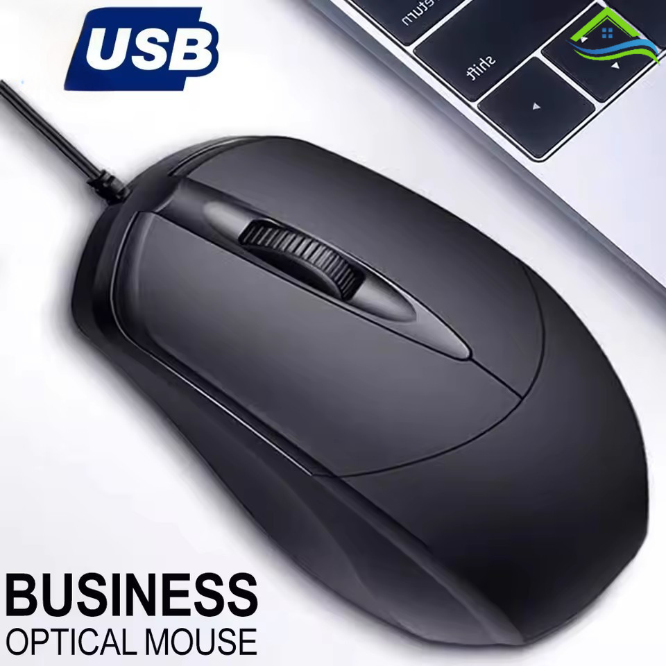 Universal USB Optical Wired Mouse for Desktop Laptop PC - Home Office ...