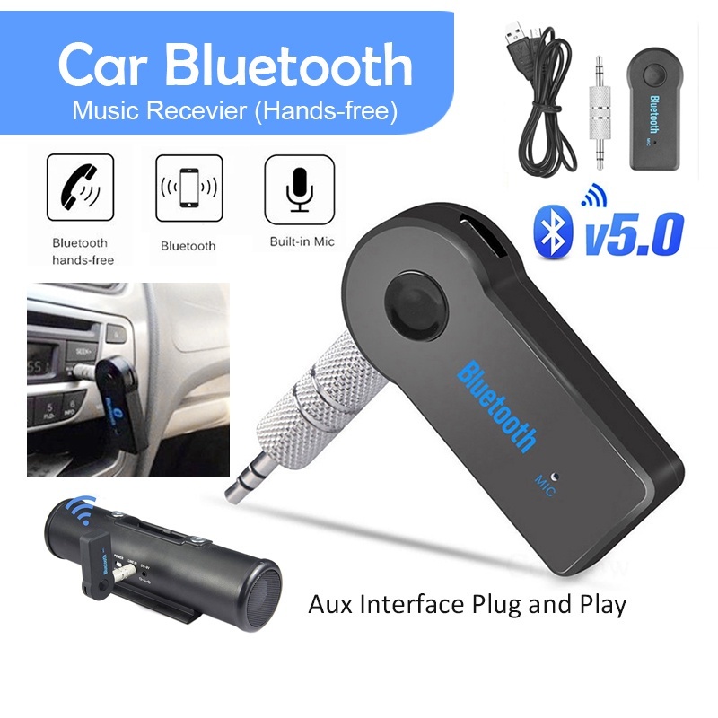 USB Mini Car Modulator Car Bluetooth Adapter Receiver Transmitter To 5. ...