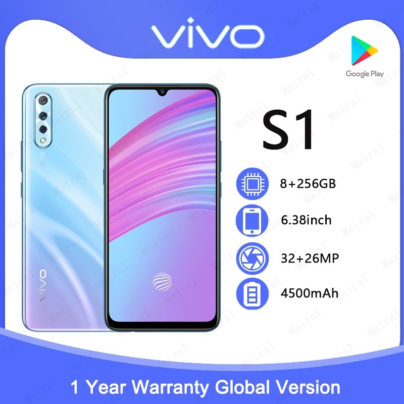 Vivo S1 Original Phone 8G RAM + 256G ROM Legit and New Smartphone 6.38 ...