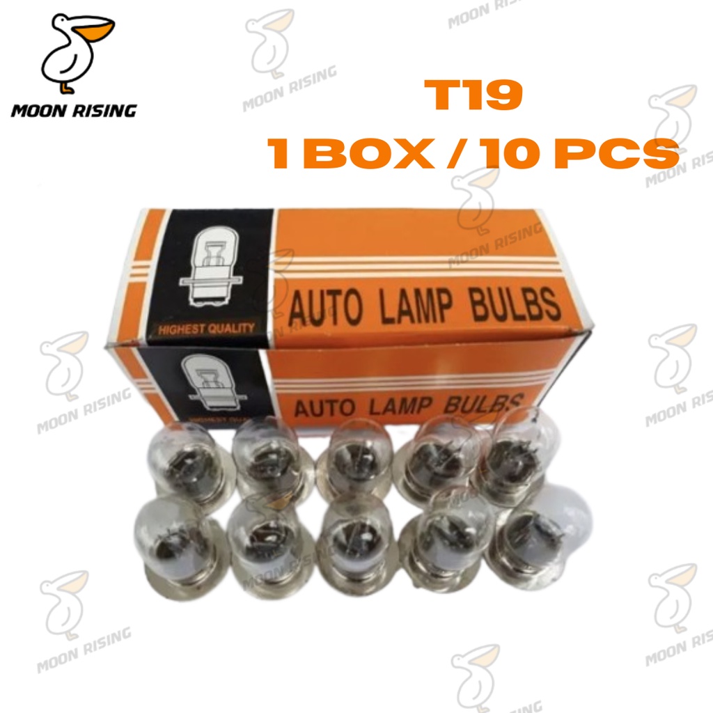 10 PCS S25 / T19 HALOGEN BULB FOR MOTORCYCLE HEADLIGHT TAIL LIGHT [MOON ...
