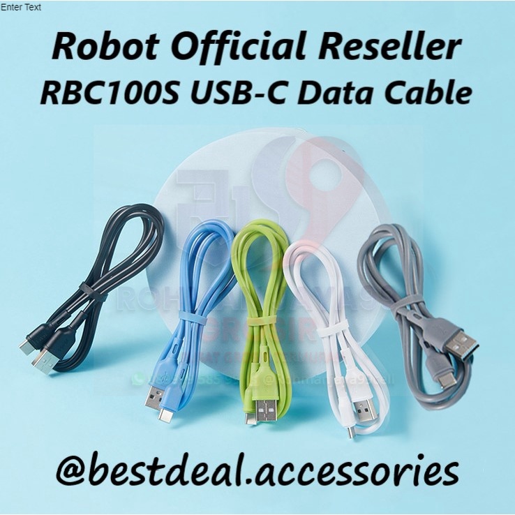 Robot RBC100 S USB-C Type C 100% Original Data Cable With Official ...