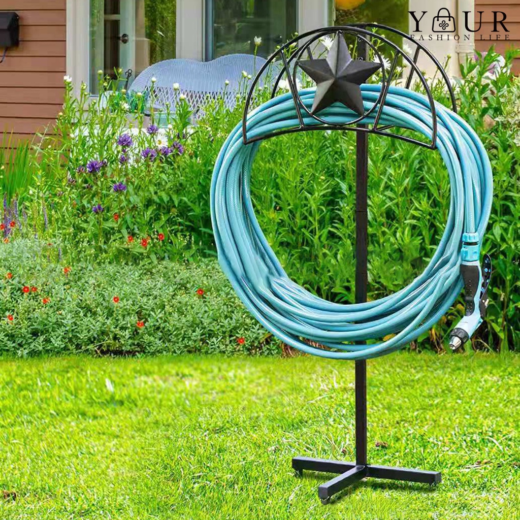 Yourfashrx Freestanding Heavy Duty Garden Hose Holder Water Hose Hanger ...