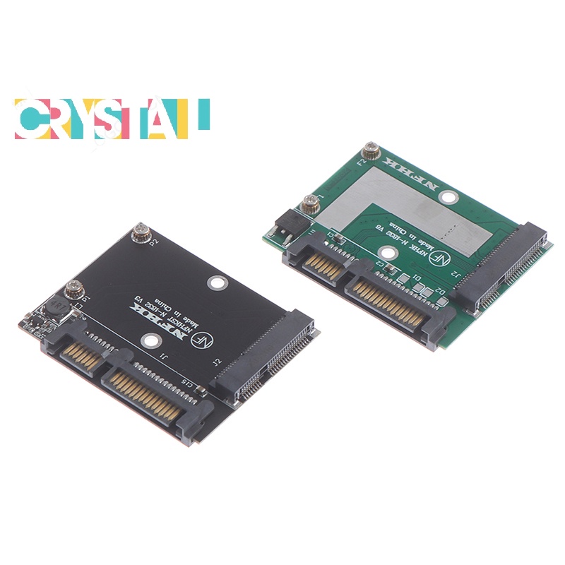 Crystal- Half height MSATA Mini Pcie SSD To 2.5'' SATA3 6.0gps Adapter ...