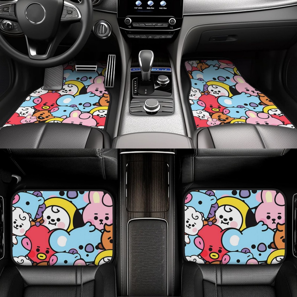 BT21 BTS Car floor mats Car universal high-end carpet floor mats Car ...