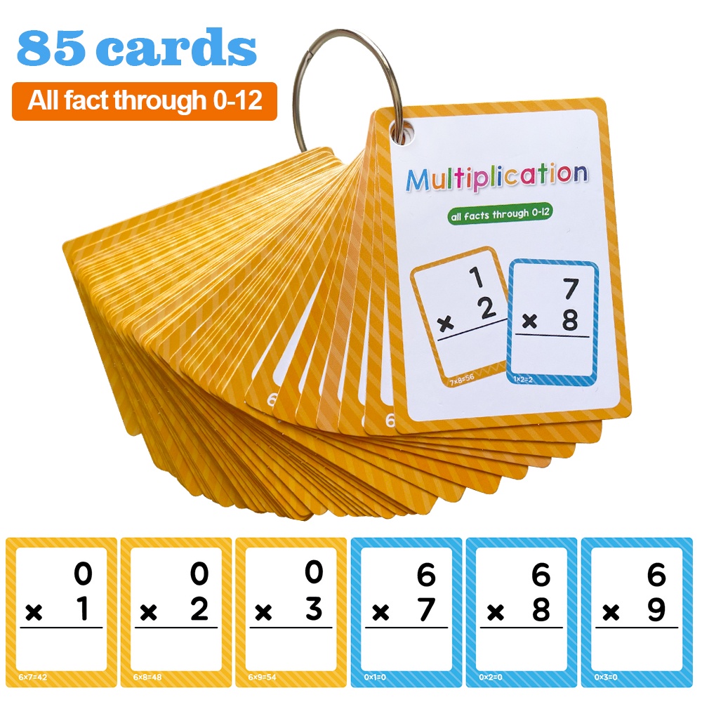 85Pcs Math Pocket Cards Homeschool Interactive Game Montessori ...
