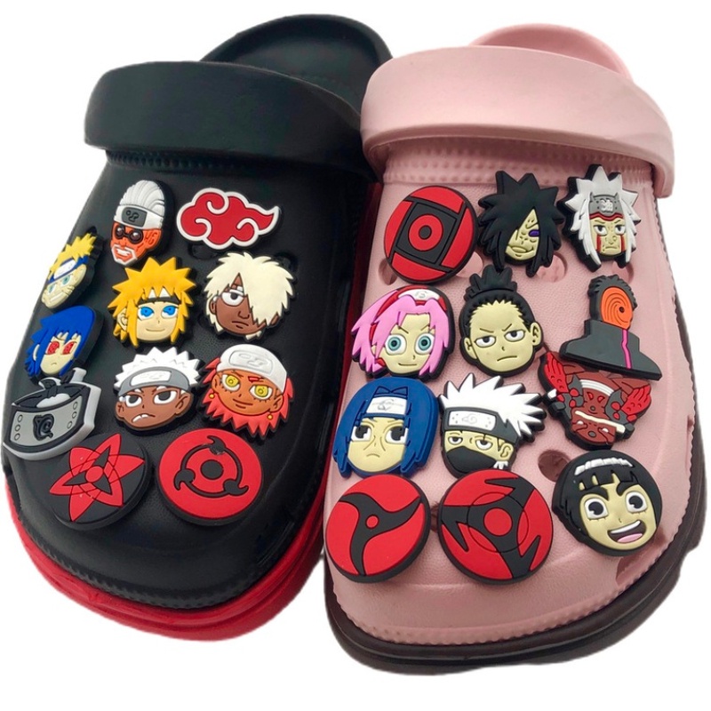 Anime Jibbitz Charm Sasuke Naruto Jibbits for croc Kakashi Shoe Charms ...