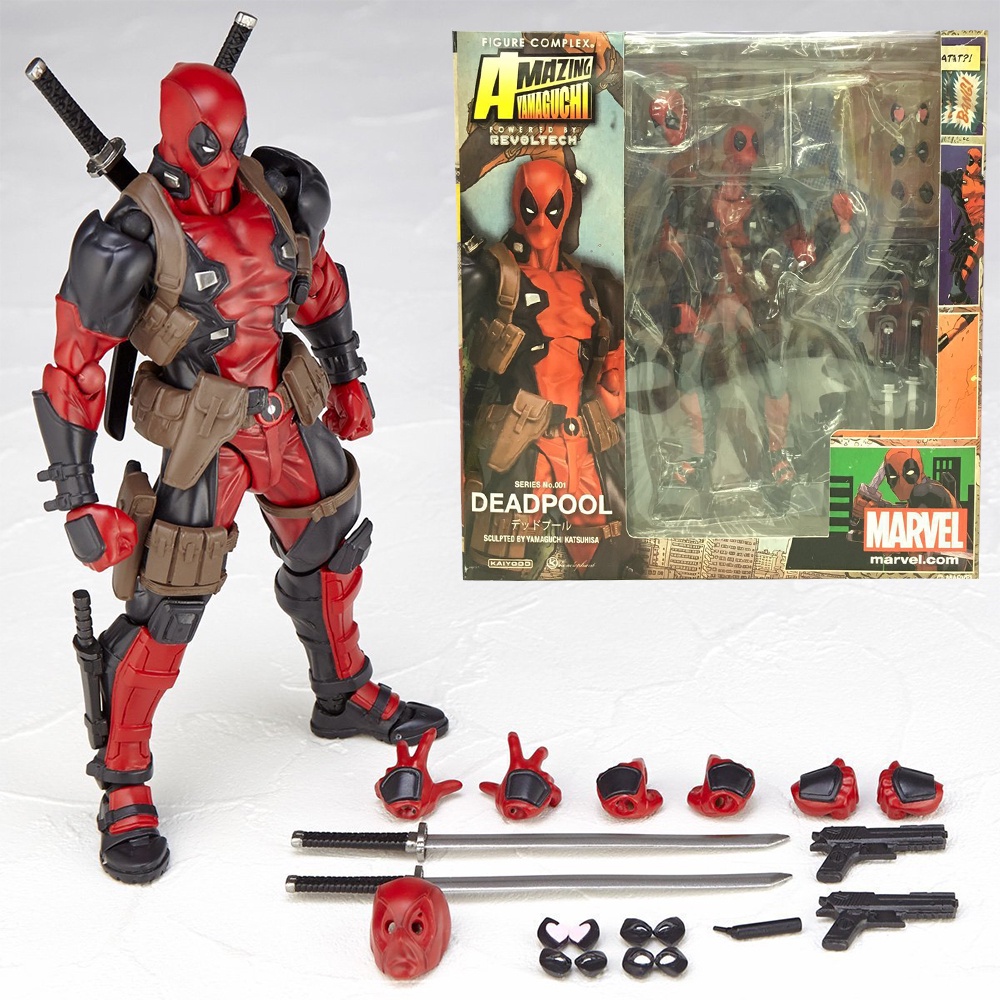 Revoltech Mafex Deadpool 025EX Figma Action Figure Movable Joint Model ...