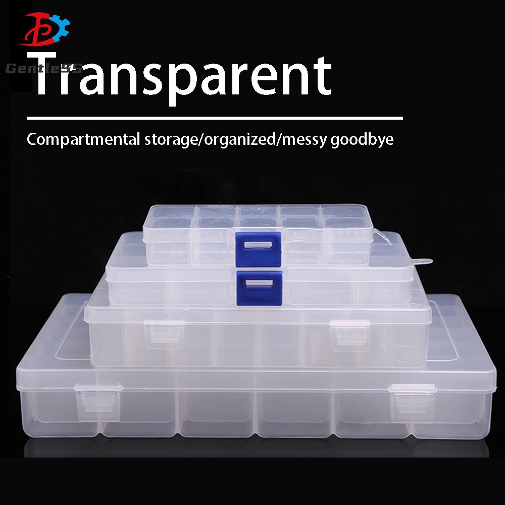 PP Component Storage Box Plastic Organizer Adjustable Container Removable Grids Tool Boxes for ...